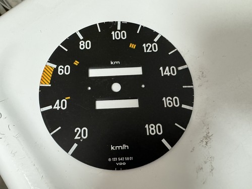Genuine Mercedes-Benz, W123 Speedometer Dial Gauge 180 KMh, Rare | eBay