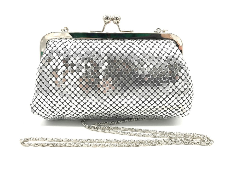 Small Women Clutch Metal Mesh Evening Purse for Party Prom (USA Stock ...