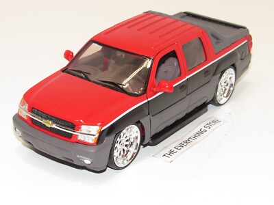WELLY CHEVY AVALANCHE RED/BLACK/WHITE LOW RIDER 1:27 NEW FREE SHIP | eBay