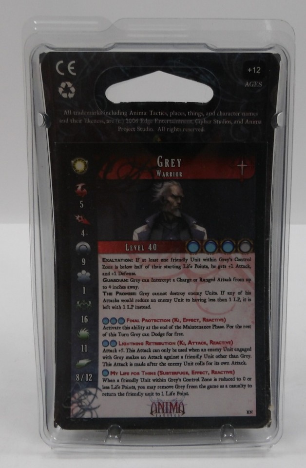 Anima Tactics: Grey NEW NIB wargame miniature - Saga III - Cipher Edge ...