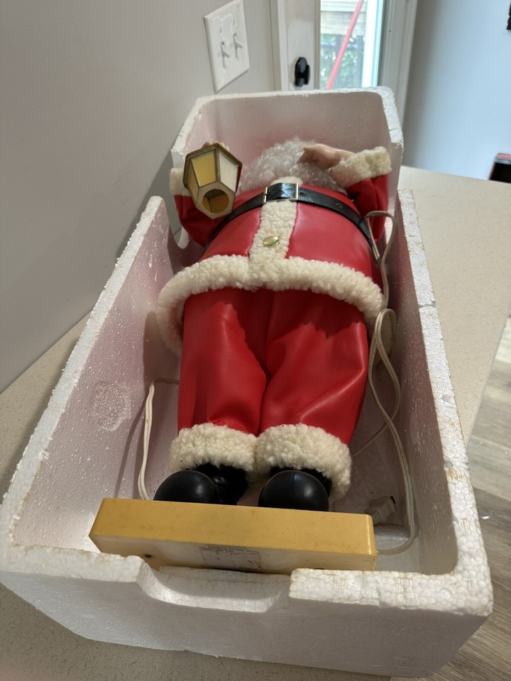 VTG Telco Motionette Santa Claus 30" Animated Christmas Figure w ...