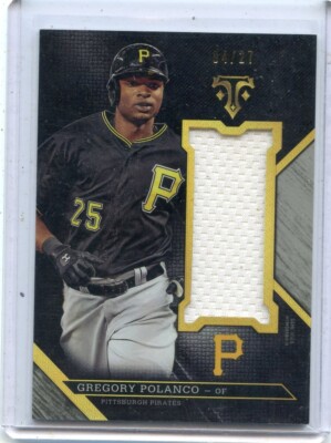 2016 TOPPS TRIPLE THREADS #UJR-GPA GREGORY POLANCO JERSEY #4/27 091923 ...