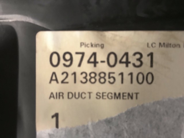 MERCEDES E Class W213 Radiator Air Duct Deflector 2016 to 2019 ...