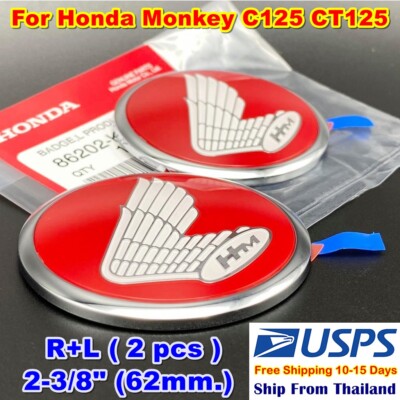 L07 Wing Logo For Honda Monkey C125 Ct125 Metal Brushed Aluminum ...