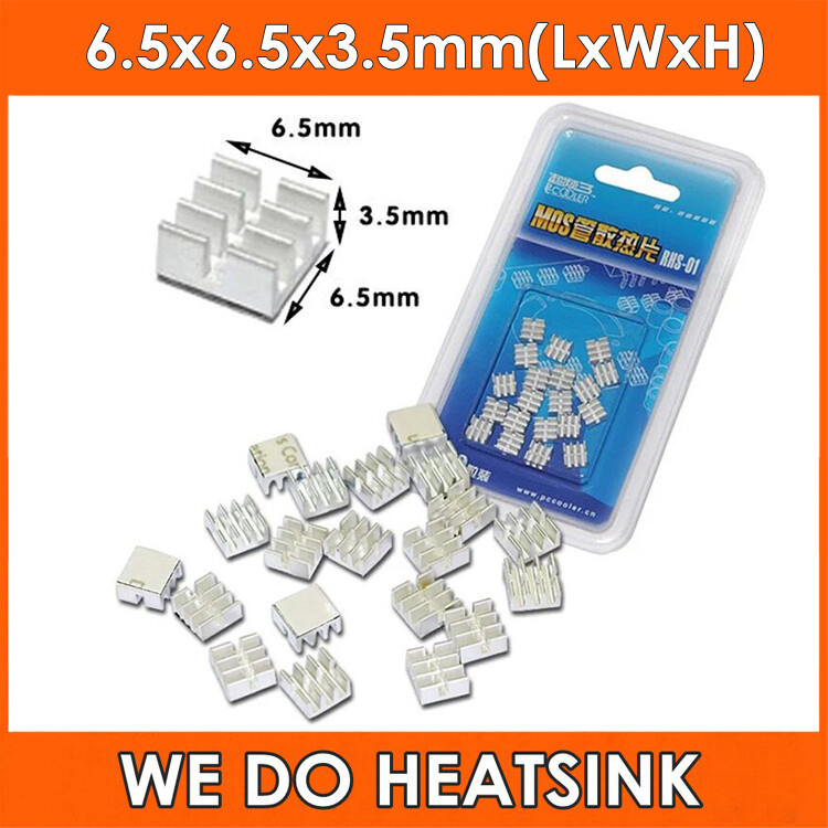 Silver Mini Aluminum Heat Sink for MOSFET MOS IC Chipest MOS RAMS ASICs ...