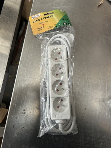 4 gang extension lead euro plug schuko type Extension Cable | eBay UK