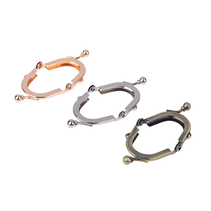 2.5*3.5cm Tiny Round Kiss Lock Clasp Purse Frame With Outter Loops Kiss ...