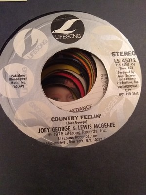 Joey George & Lewis McGehee, Country Feelin' ~ NM 1976 Lifesong promo ...