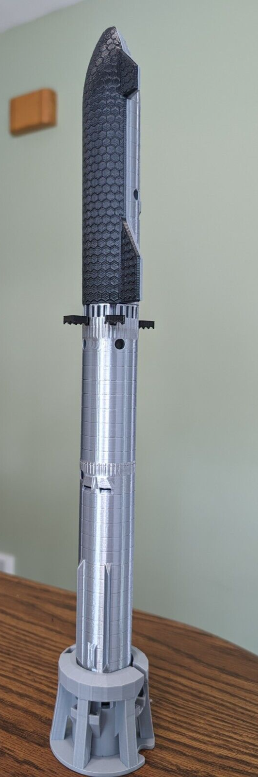 SpaceX Starship on OLM Base 20" Tall on Base - Large 3D Printed ...