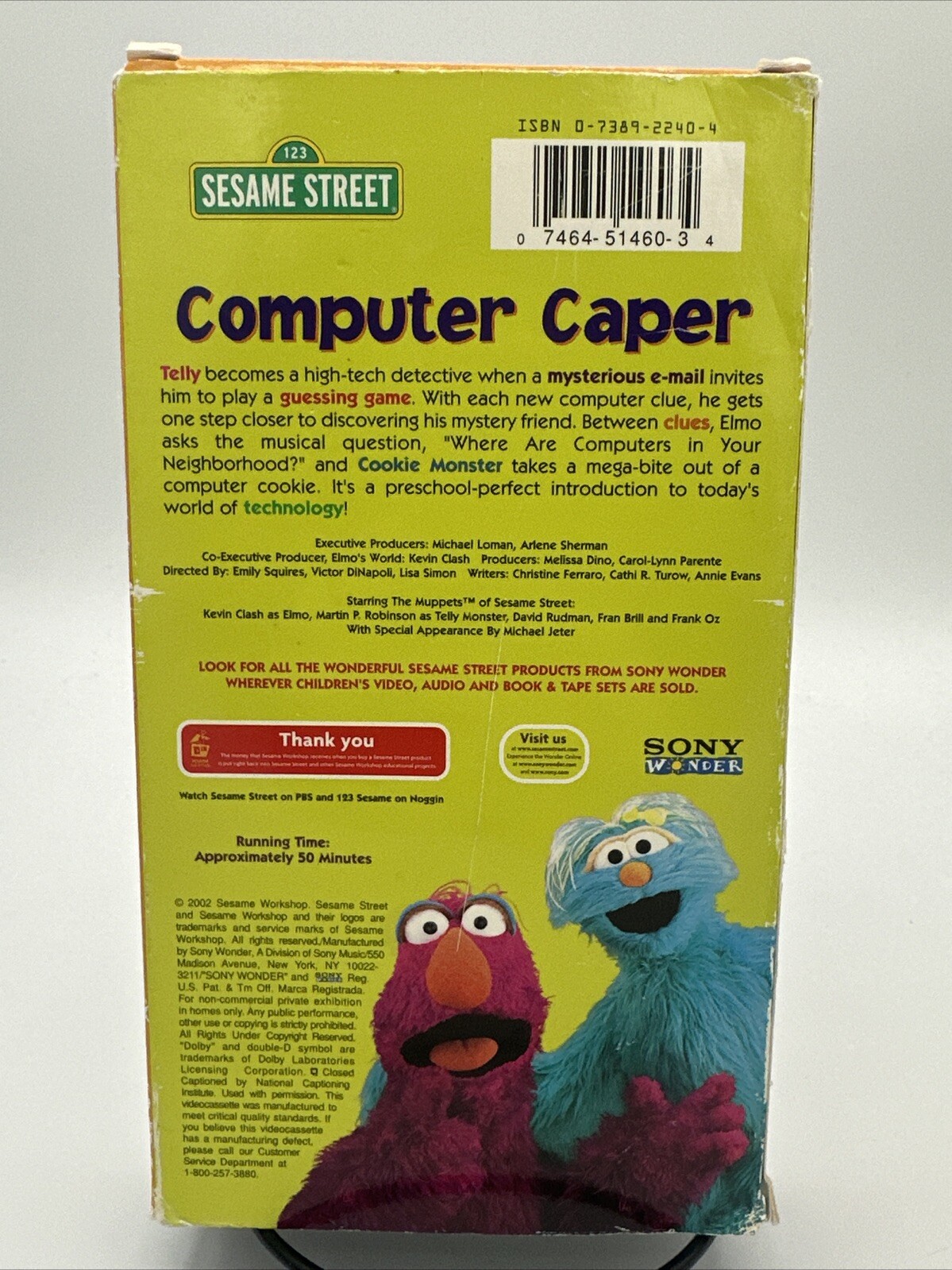 Sesame Street - Computer Caper (VHS, 2002) 74645146034 | eBay