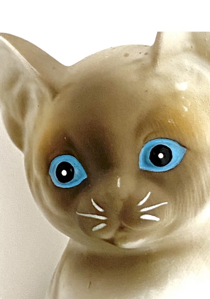 Vintage 1982 Mann Music Box Siamese Cat Kitten Plays -You Light Up My ...