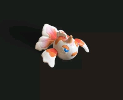 Vtg Pokemon Goldeen Tomy Figure 2” Fish CGTSJ Mini Goldfish 90s Pocket ...