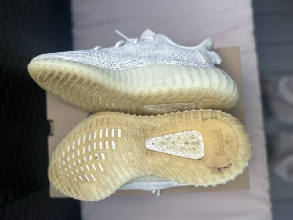Adidas Yeezy Boost 350 V2 Cloud White RF Reflective SZ 10-FW5317 LEFT ...
