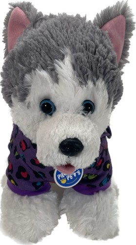BABW Build a Bear PROMISE PETS Gray/White SIBERIAN HUSKY Dog PLUSH TOY ...