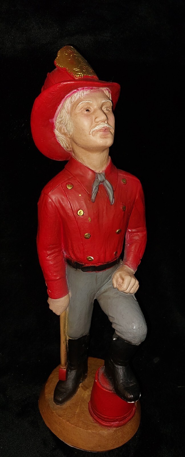 Fireman Statue 15" Plaster Or Ceramic Figure | eBay