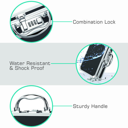 Maxell 199266 LCS-BLK Locking Storage Box Hard Shell Multipurpose (Black/Silver) | eBay