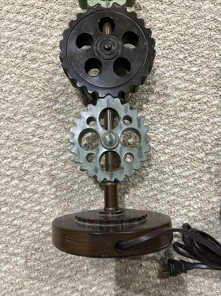 Industrial Large Table Lamps Rustic Gear Mechanical Spare Parts Set | eBay