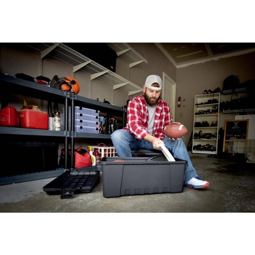 Plano Box Storage 27-Gal. Hinged Gal. Olive Drab Green 27-Gal ...