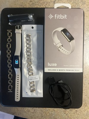 Fitbit Luxe Activity Tracker - Lunar White/Soft Gold Stainless Steel | eBay