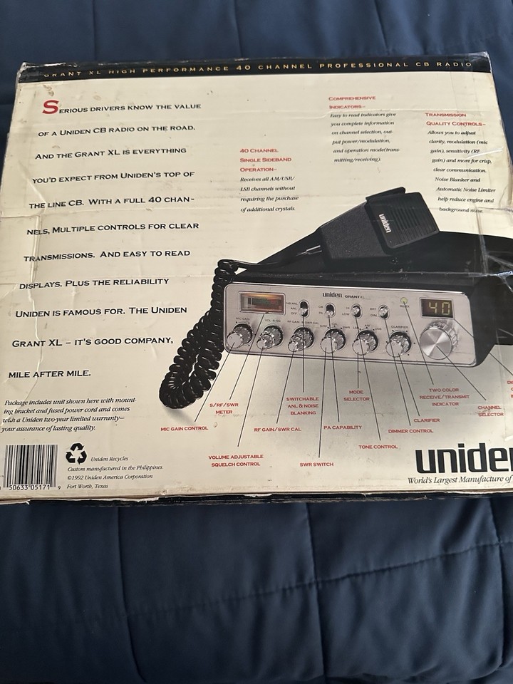 Uniden Grant XL AM/SSB Mobile CB Radio | eBay