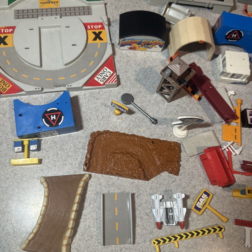Micro Machines Playset Lot – Buildings, Roads, Parts & Accessories – No ...