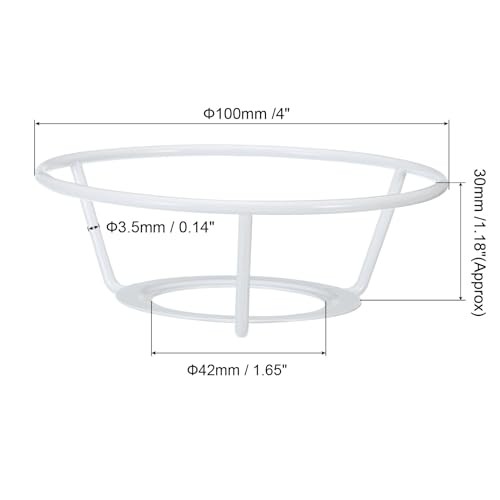 E26 E27 Lamp Shade Ring Frame with European Fitter, 3 Pack Lampshade 4 ...
