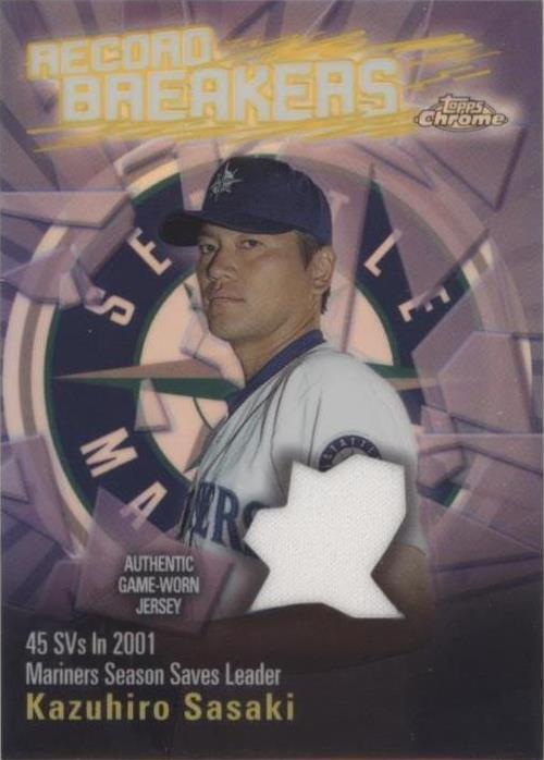 2003 Topps Chrome - Record Breakers Kazuhiro Sasaki #RBCA-KS Refractor ...