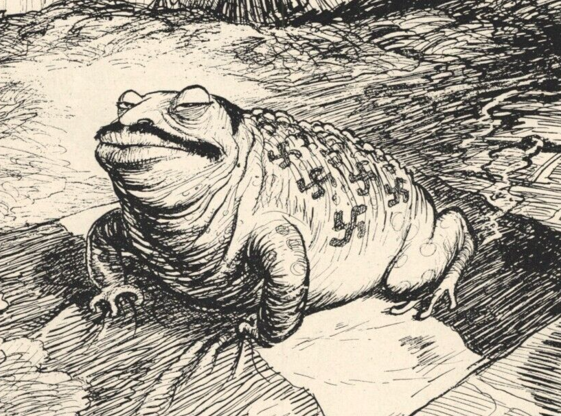 RARE WW2 British Propaganda Cartoon: Pierre Laval VICHY FRANCE ...