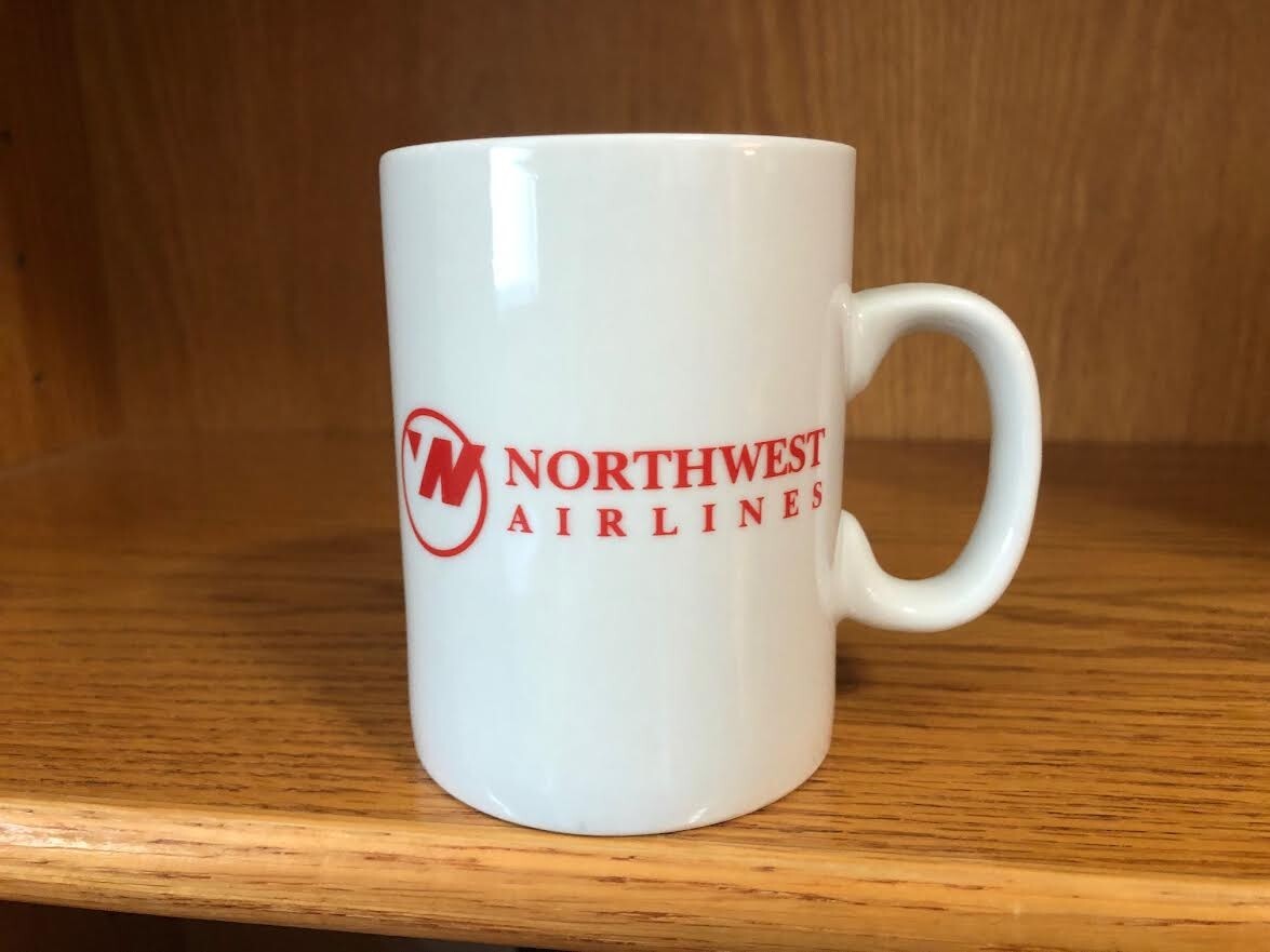 Airline first class coffee mugs. Original equipment from airlines + one ...