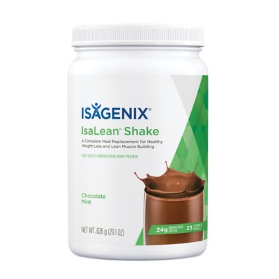 ISAGENIX - IsaLean - Whey Protein Powder - Chocolate Mint - 14 Servings ...