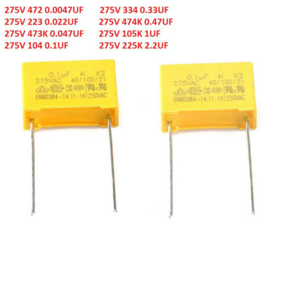 275V Safety Capacitors 0.0047UF 0.022UF 0.047UF 0.1UF 1UF 2.2UF Radial ...