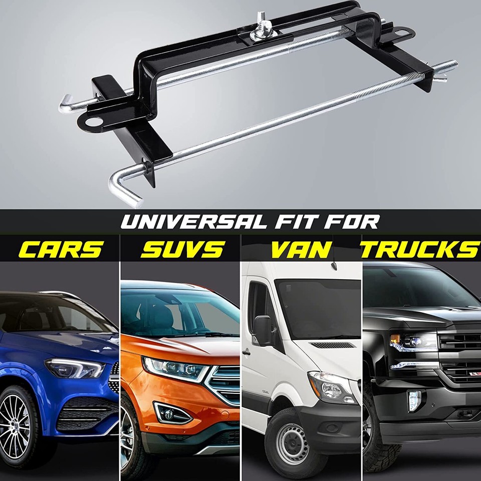 Car Adjustable Battery Retaining Holding Clamp Bracket Bolt Tie Hold ...