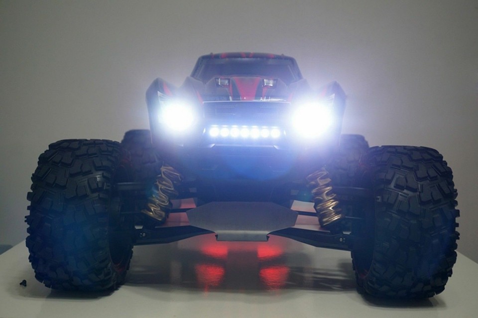 For 1/5 Traxxas X-MAXX XMAXX RC Car 7 LED Front Bumper Light Bar Lamp ...