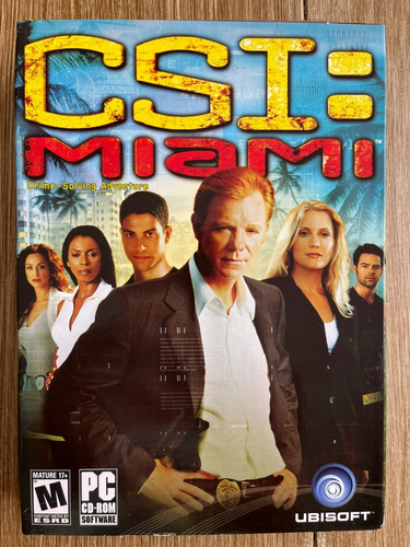 Video Game PC CSI Miami NEW SEALED Box Ubisoft RPG Cd Rom Cbs 3 Disc ...