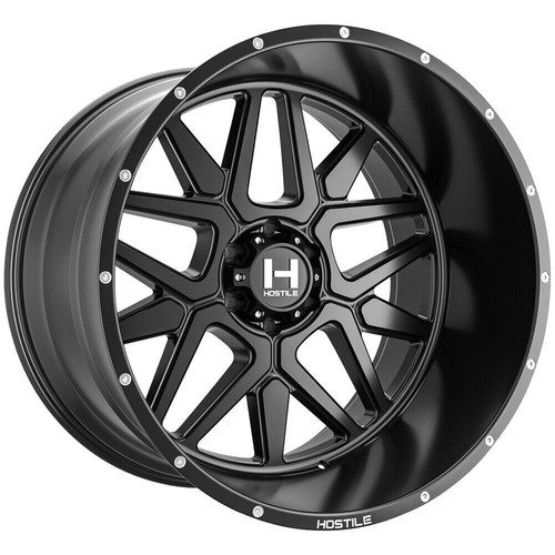 4-New 20" Hostile H128 Diablo Wheels 20x10 6x135 -19 Full Black Rims 87 ...