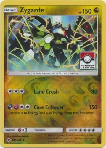 Near Mint x 4 Zygarde - 100/147 - Reverse Holo Pokemon League Promo ...