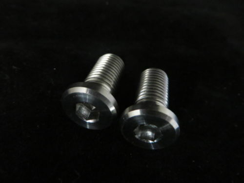 Kawasaki KX250 1988-1989 DOCWOB Titanium foot peg bracket bolts TI4111 ...