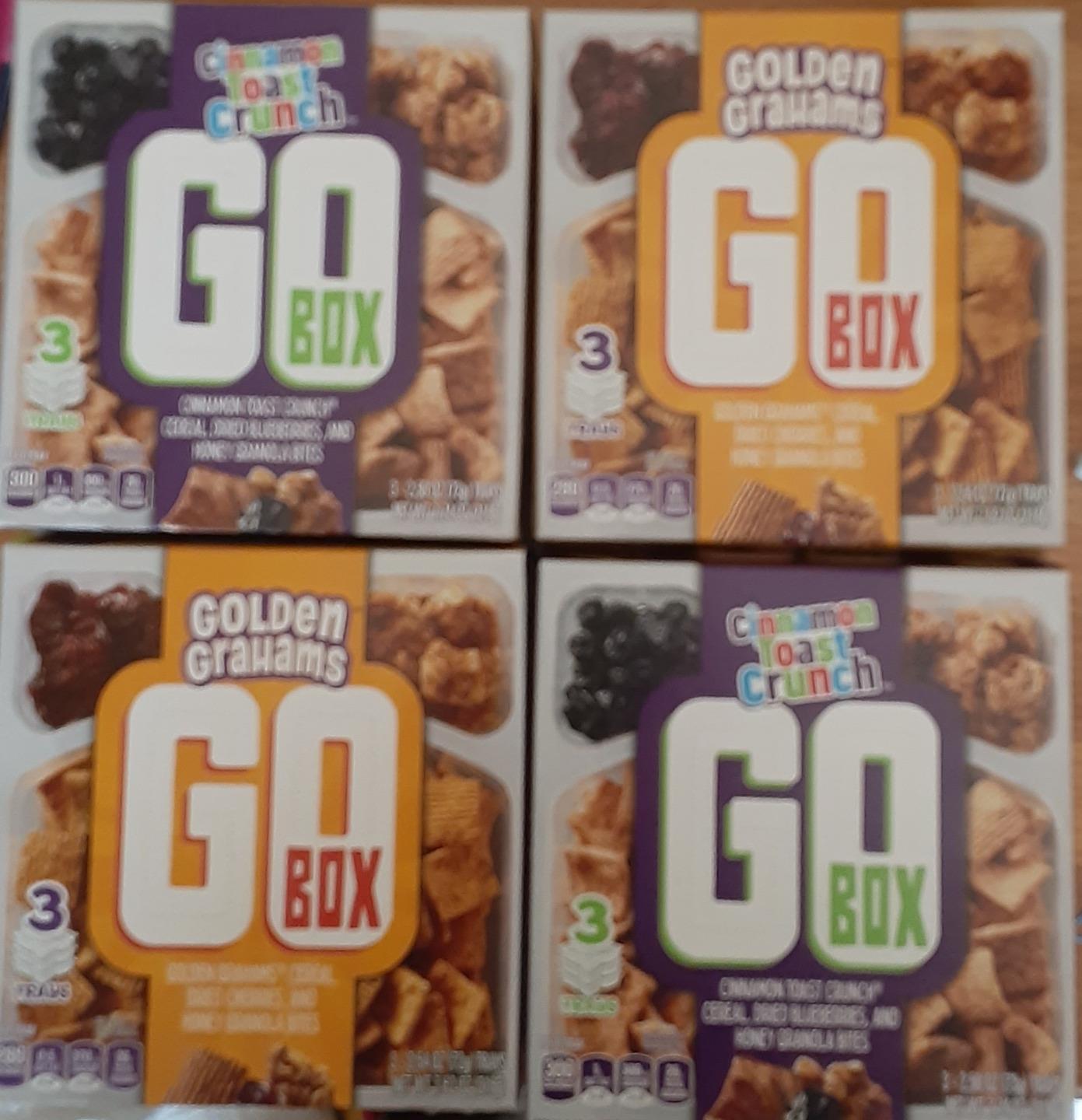 General Mills GO BOX Cereal - Cinnamon Toast Crunch and Golden Grahams ...