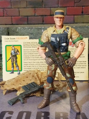 GI JOE ~ 2003 RECONDO ~ JUNGLE TROOPER ~ 100% COMPLETE & file card~ SPY ...