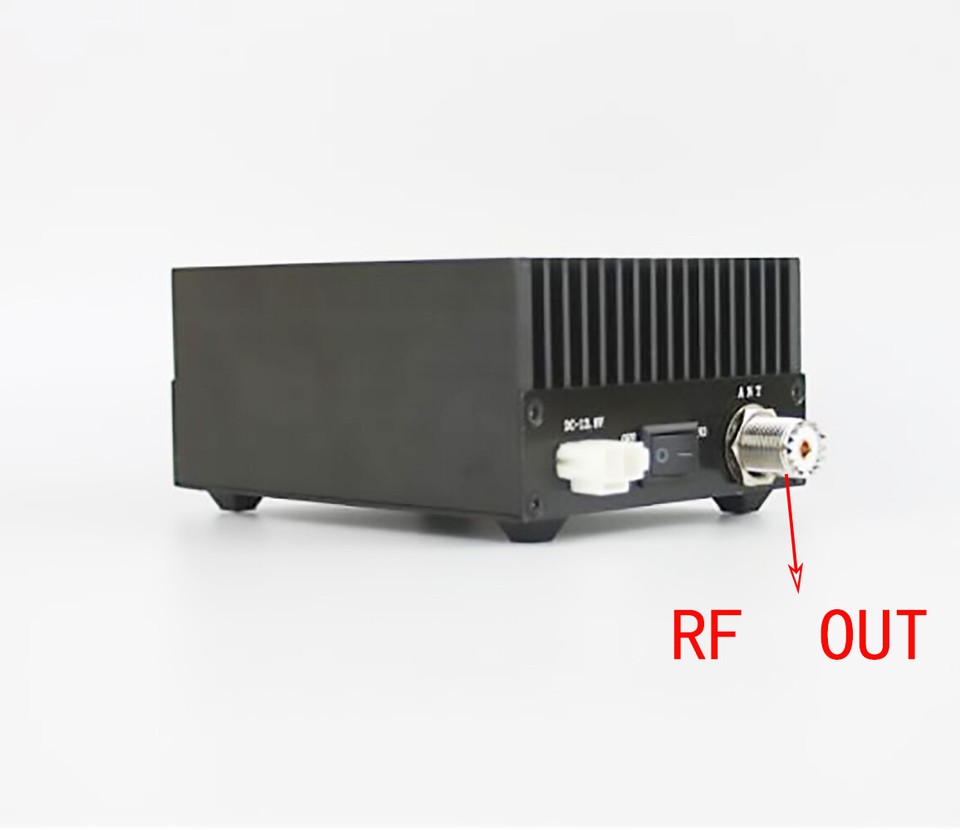 80W Ham Radio RF Amplifier 400-470MHZ DMR DPM RP25 C4FM UHF High Power ...