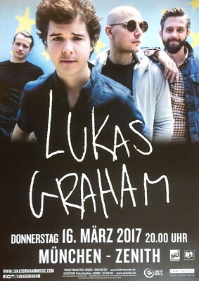 LUKAS GRAHAM 2017 MÜNCHEN - orig. Concert Poster - Konzert Plakat - DIN ...