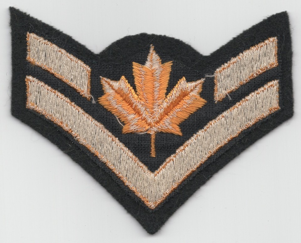 Canadian Armed Forces Master Corporal Stripes Chevron Patch Single | eBay