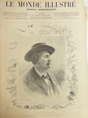 1884 1914 MISTRAL FREDERIC Poems Biography 8 Ancient Newspapers | eBay