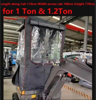 1pc Mini Excavator Rain Cover FIT for 1 Ton & 1.2Ton Mini Excavator ...