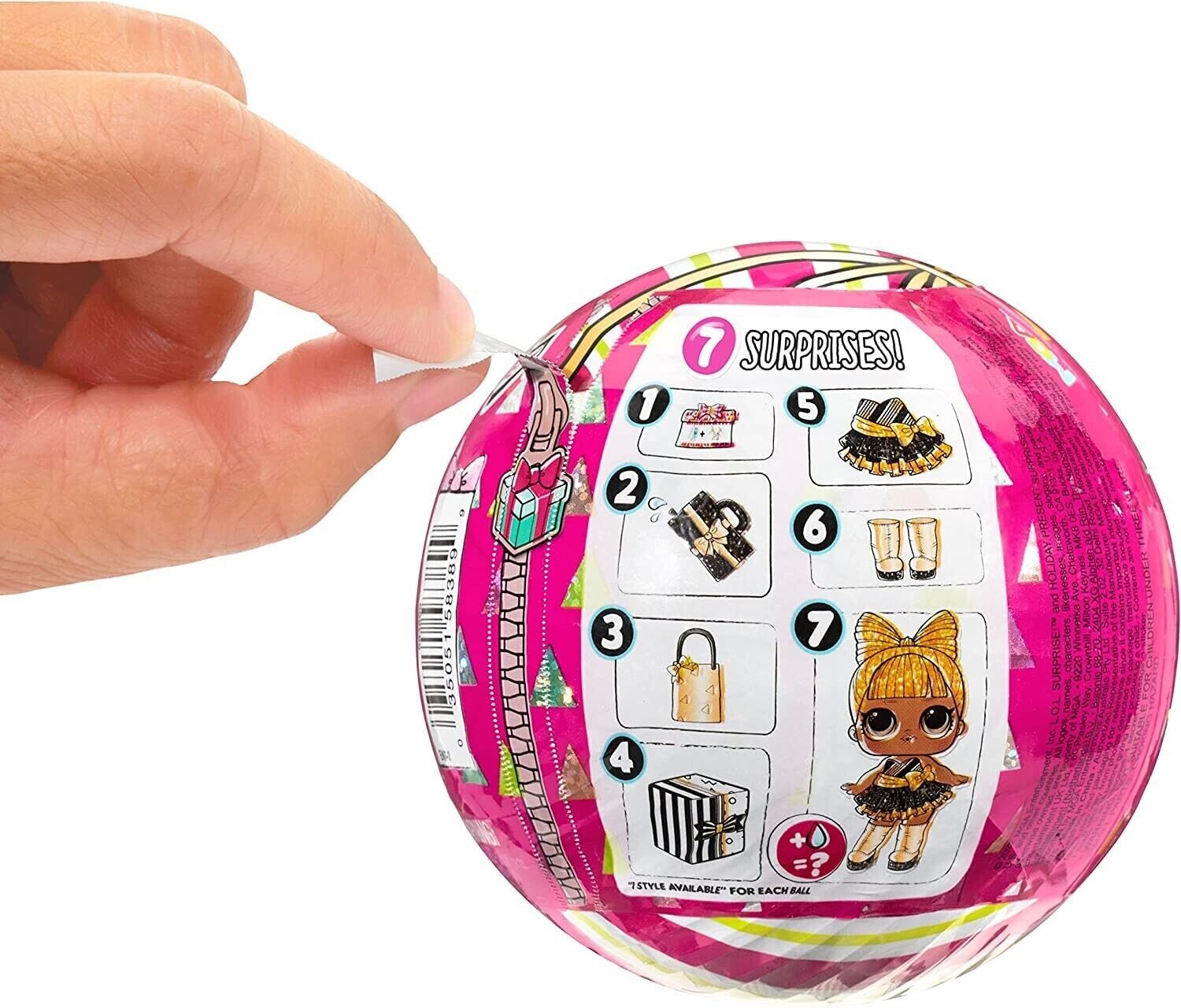 LOT OF 4 : LOL SURPRISE! MINI MYSTERY BALLS - HOLIDAY PRESENT SURPRISE ...