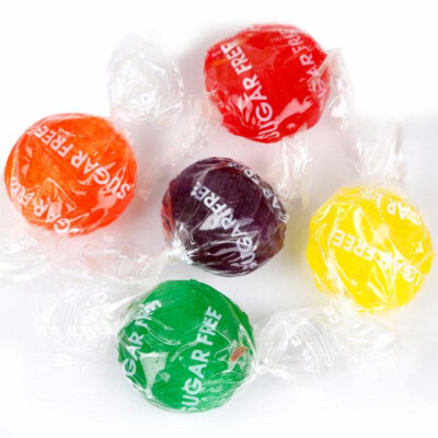 Fruit Sugar Free Bulk Hard Wrapped Candies 5 LB Candy FREE SHIP 48 ...