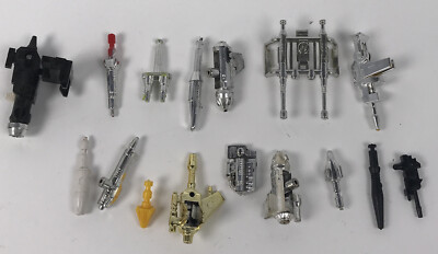 Lot of G1 Transformers Weapons Guns missles gold silver black | eBay