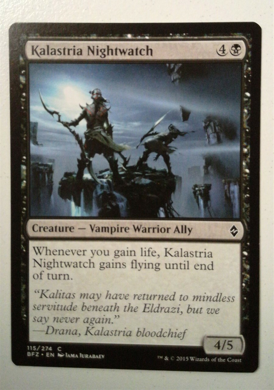 Kalastria Nightwatch *Common* Magic MtG x1 Battle for Zendikar SP | eBay
