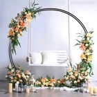 Metal Wedding Arch Frame Backdrop Free Standing Events Venue Sturdy ...