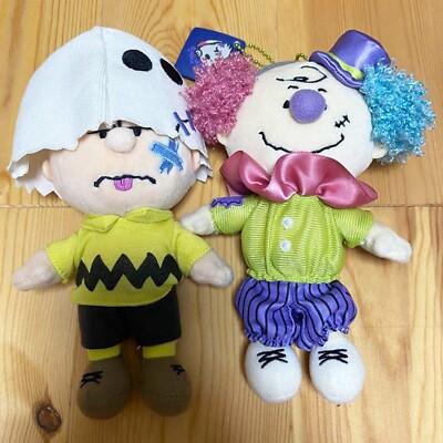 USJ HALLOWEEN HORROR NIGHT Charlie Brown Plush Key Chain Ghost Clown ...